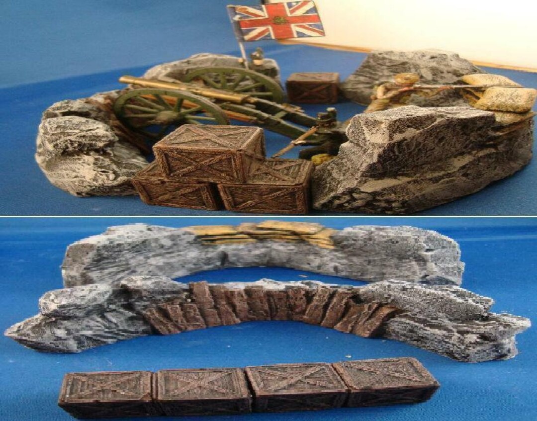 L5 Stone Redoubt Resin Scenery Diorama 1.32 Scale. Great Terrain - Etsy