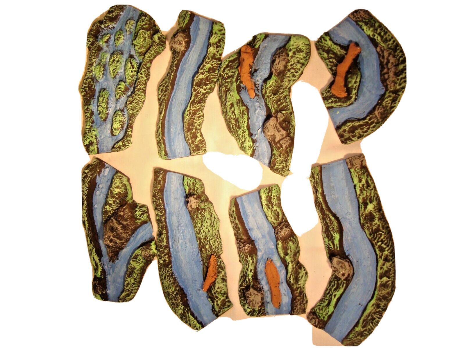 Modular River Terrain Set – Realistic Water Scenery for 6mm up to 28mm ...