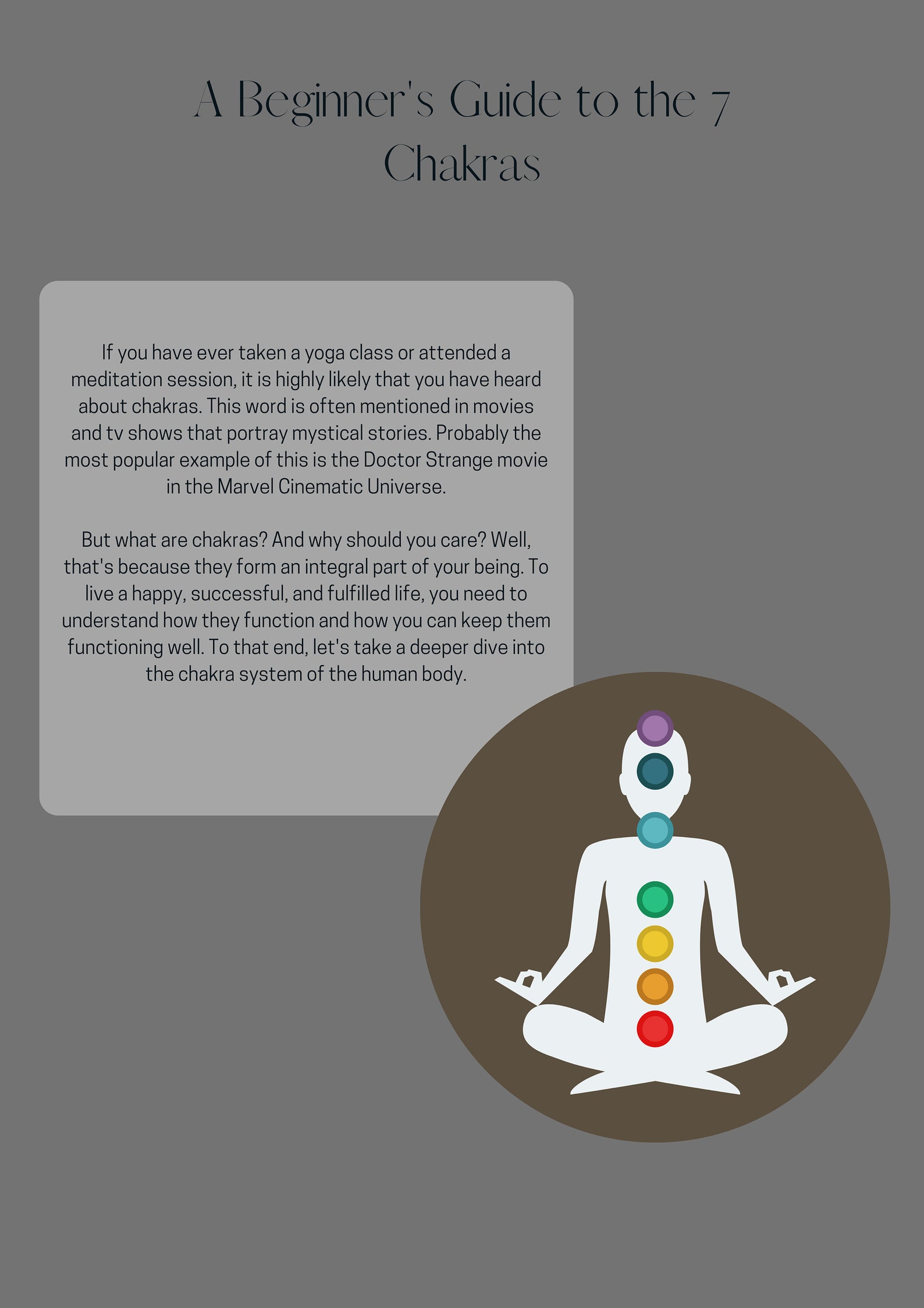 Chakra Journal A Beginner's Guide to the 7 Chakras | Etsy