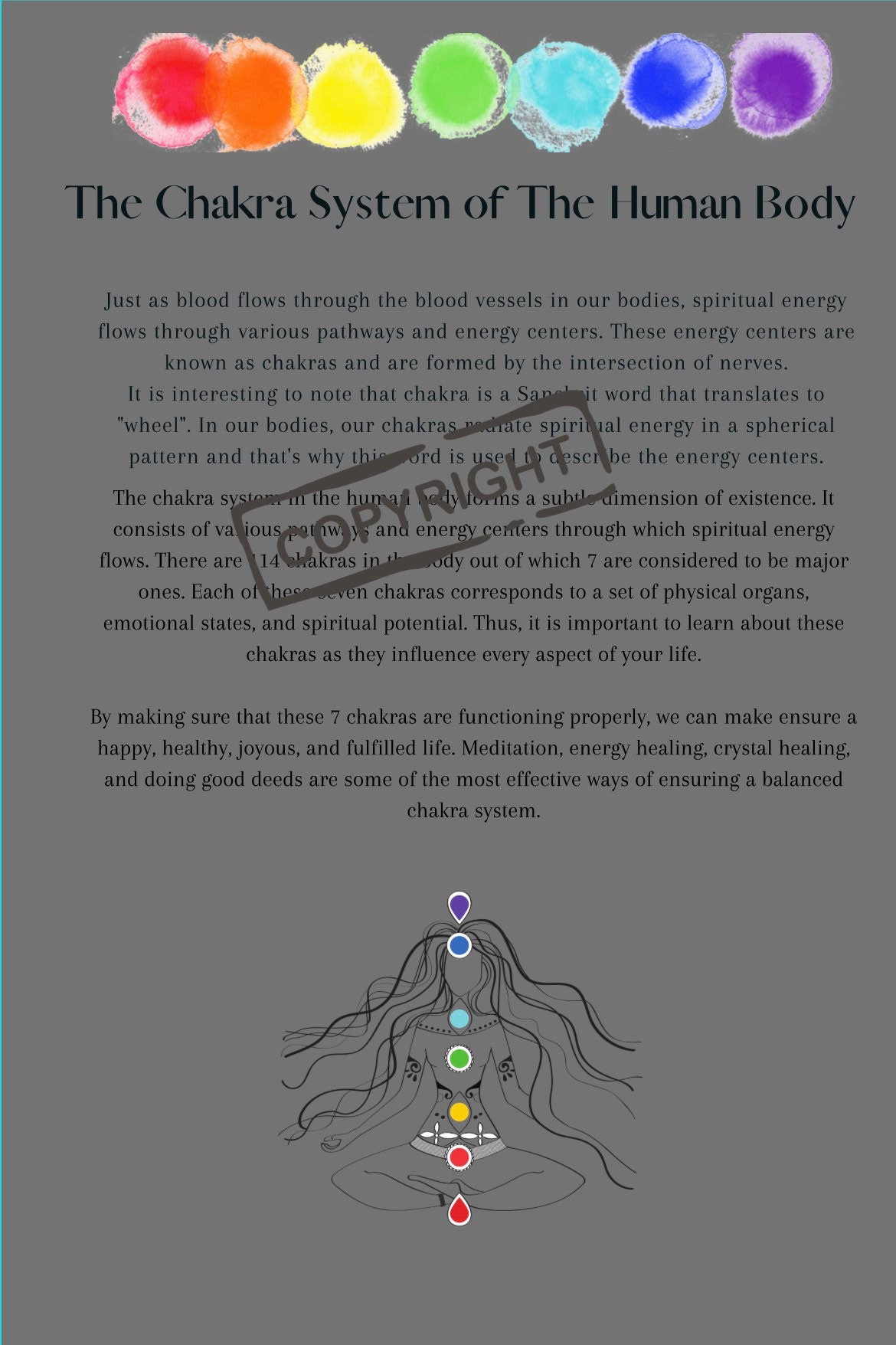 Chakra Journal A Beginner's Guide to the 7 Chakras Digital Chakra ...