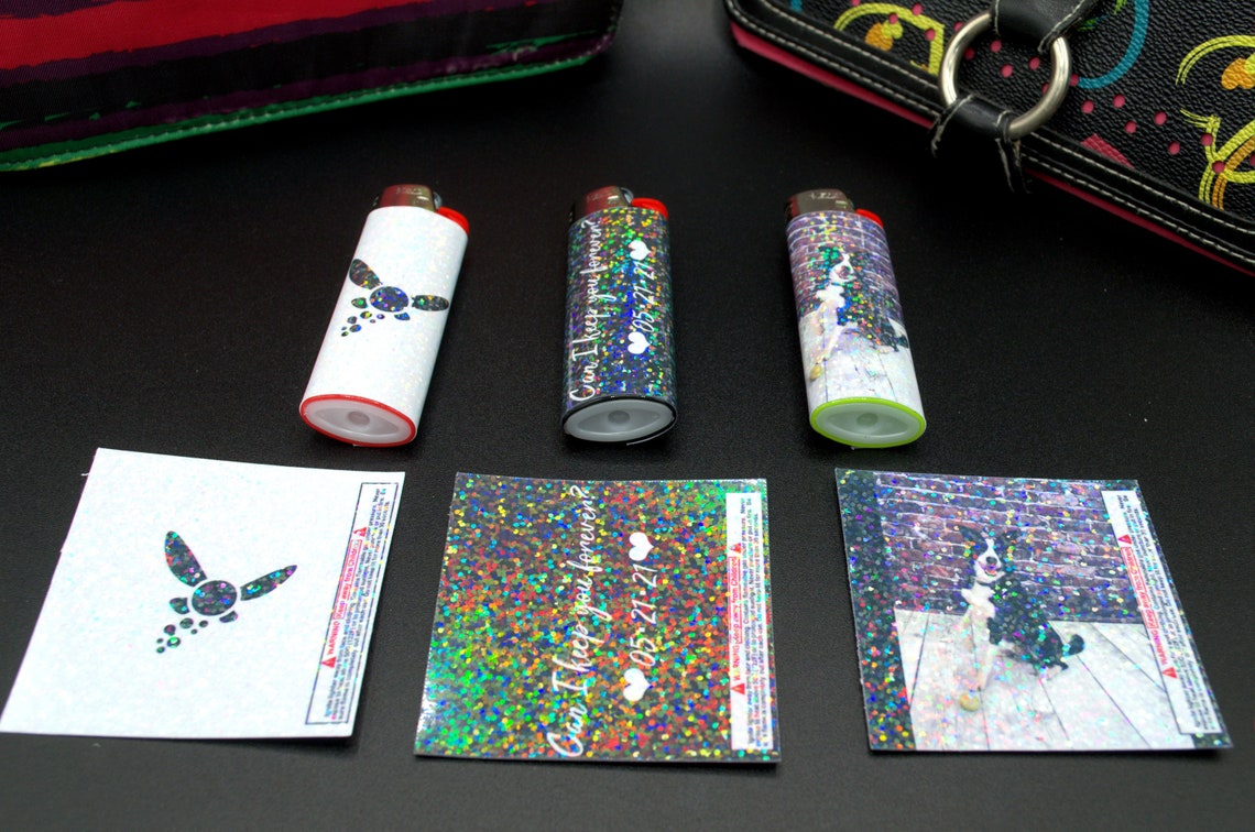 Holographic Lighter Wraps Custom Lighter Personalized | Etsy
