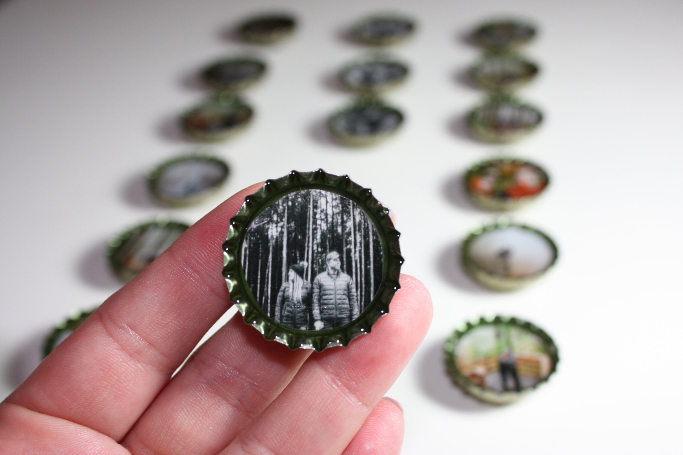 Custom Photo Beer Bottle Cap Magnets - Unique Gift (5 Pack) - Etsy