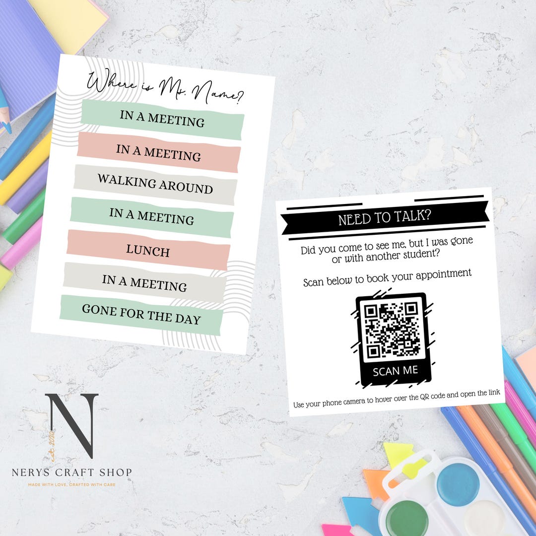 Personalized Door Sign, Office Door Sign, School Door Sign, Where is ...