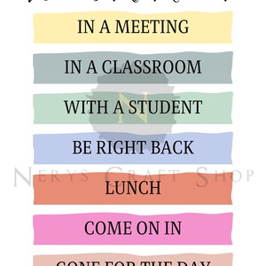 Personalized School Counselor Door Sign, Office Door Sign, School Door ...