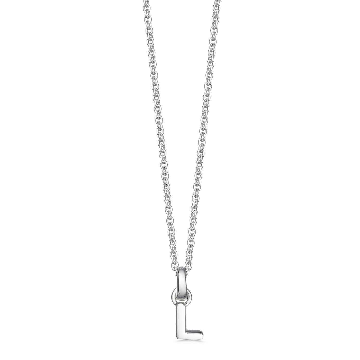 Letter L Alphabet Initial Silver Necklacel - Etsy