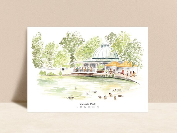Victoria Park London Tower Hamlet England Travel Art Print - Etsy