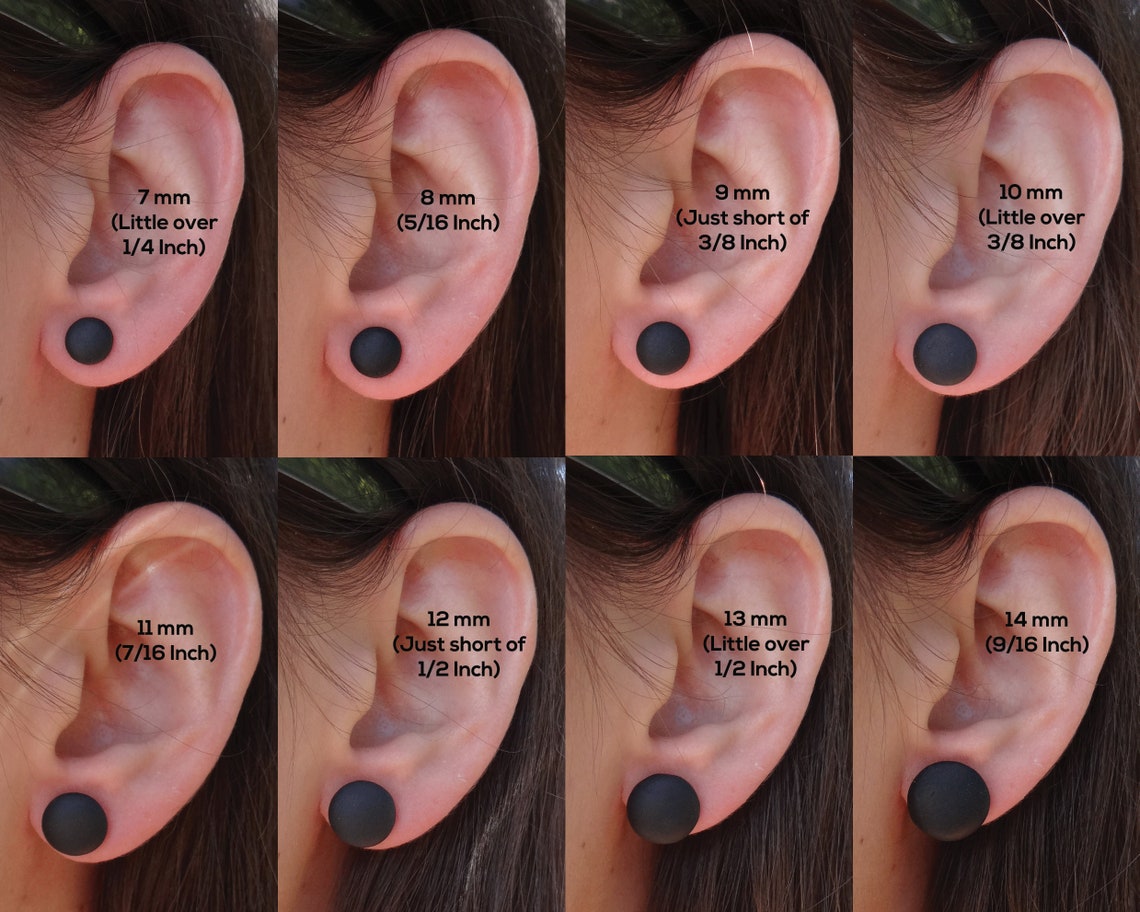 Matte Stud Earrings in 3 Sizes Unique Mens Earrings Small | Etsy