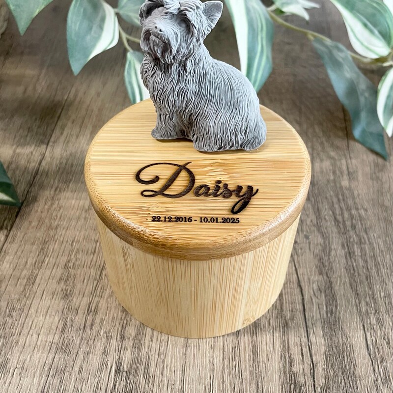 Yorkie Urn - Etsy