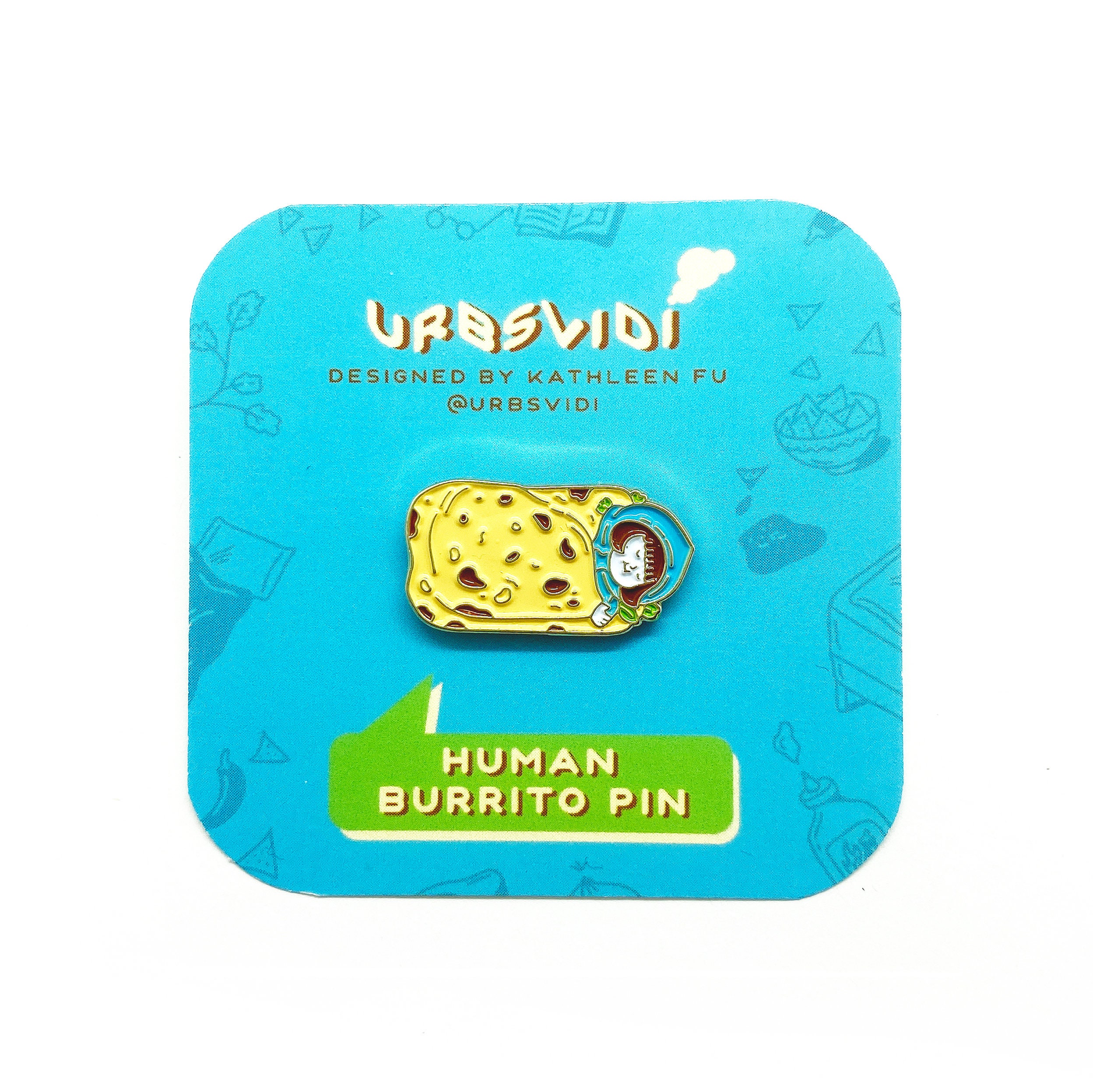 Human Burrito Enamel Pin | Etsy