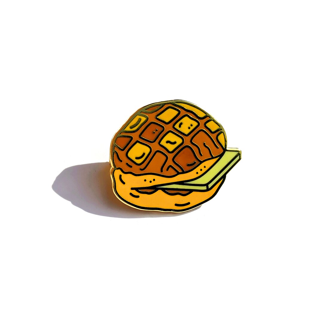 Pineapple Bun Bolo Bao Enamel Pin Keychain - Etsy