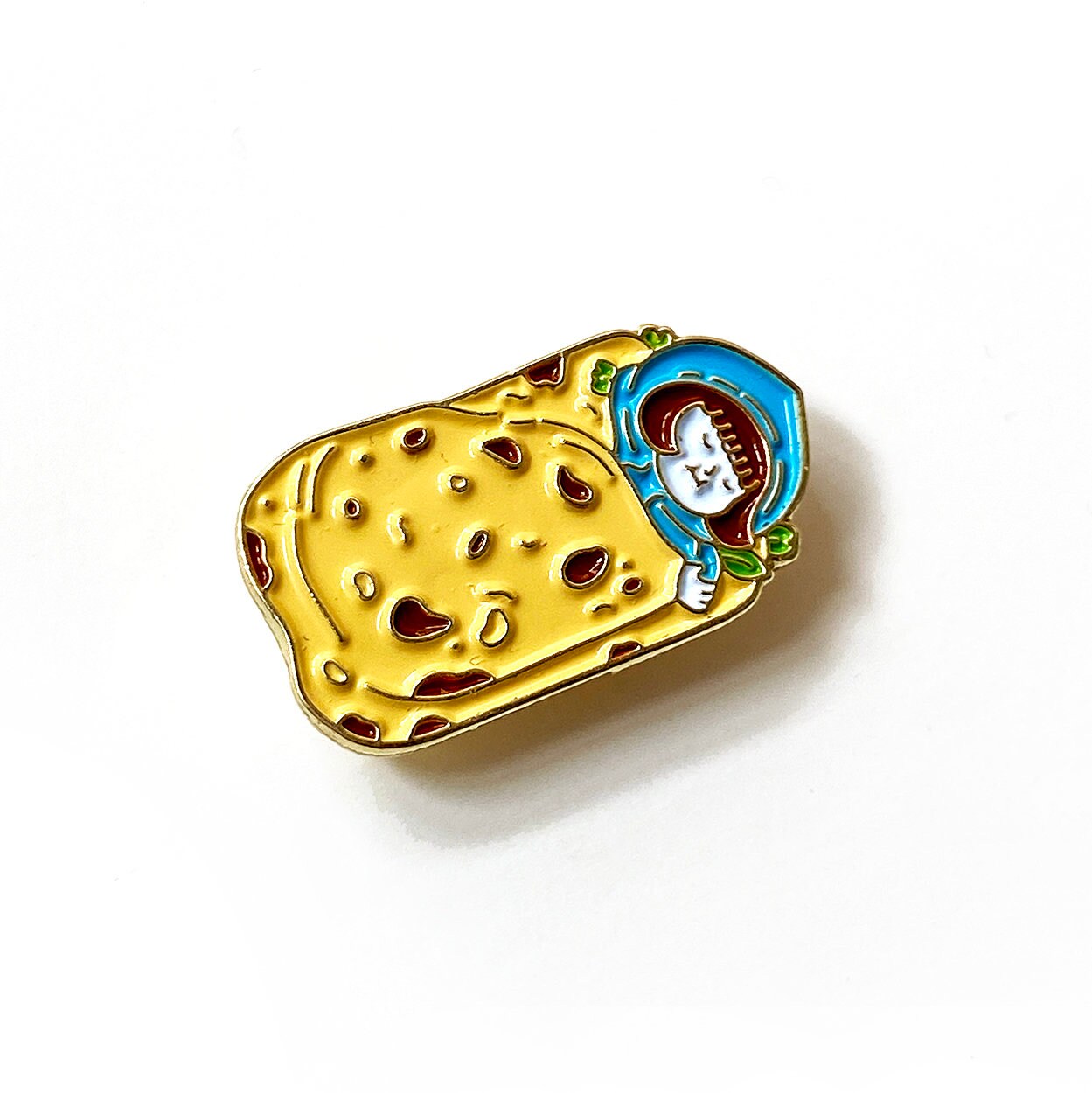 Human Burrito Enamel Pin | Etsy