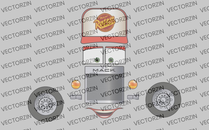 Coches Mack Truck Vector Digital Decals Clipart Eps Jpg Png - Etsy