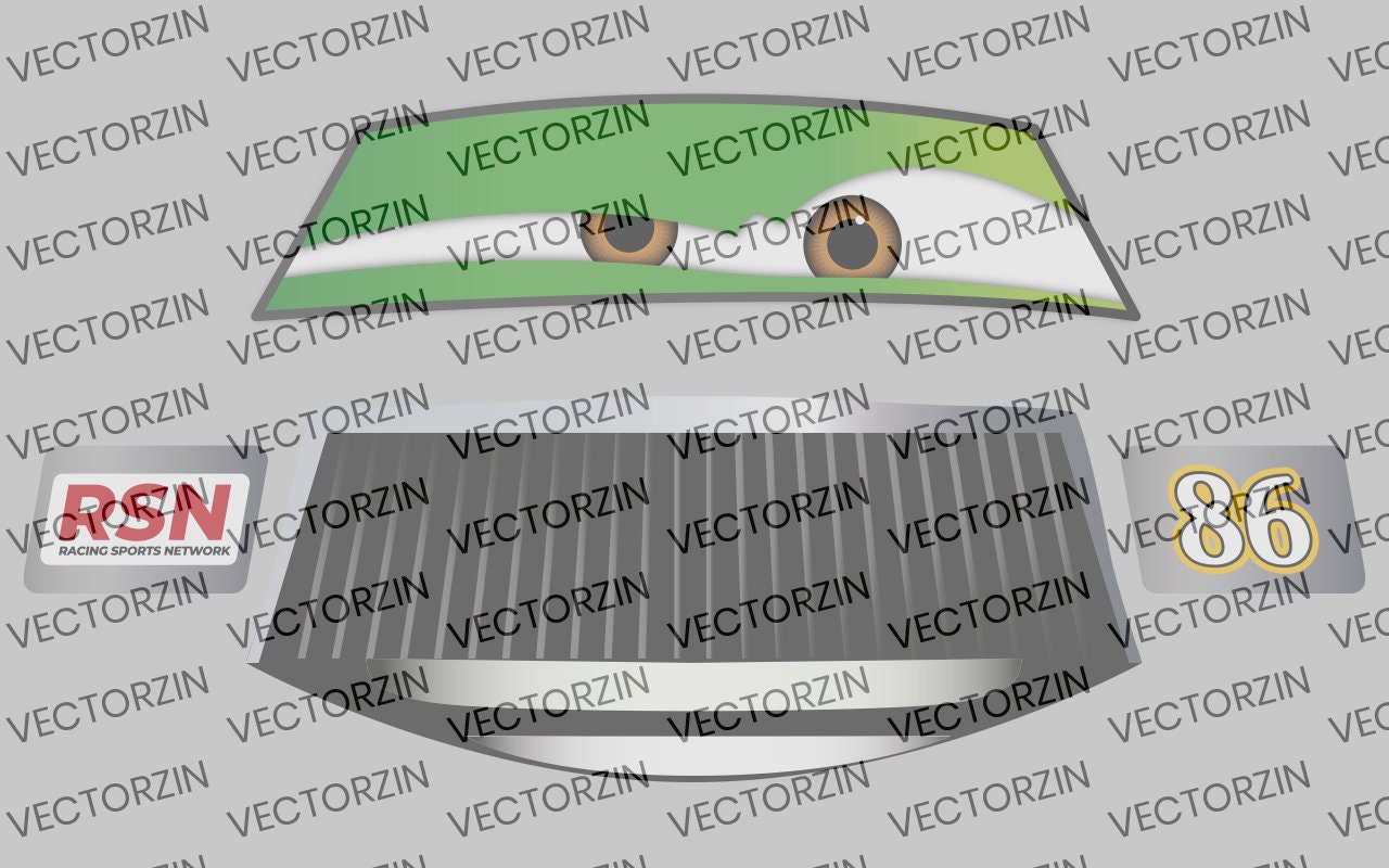 Coches Chick Hicks Vector Digital Decals Clipart Eps Jpg Png Pdf - Etsy