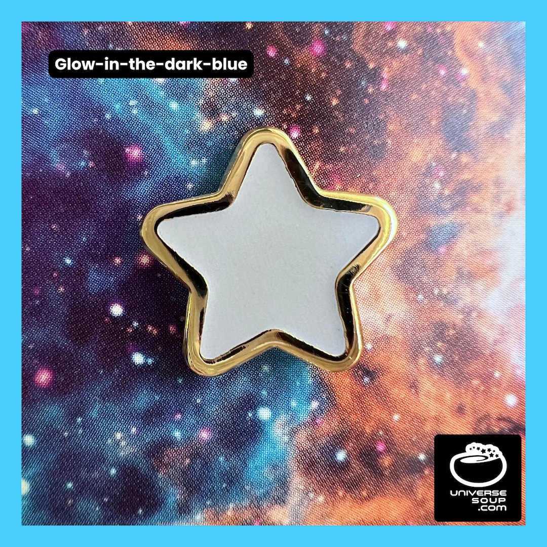 STAR Glow-in-the-dark Enamel Pin - Etsy