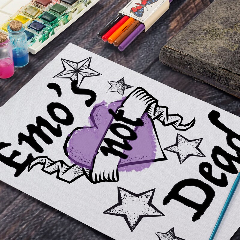 2000s Emo Art - Etsy