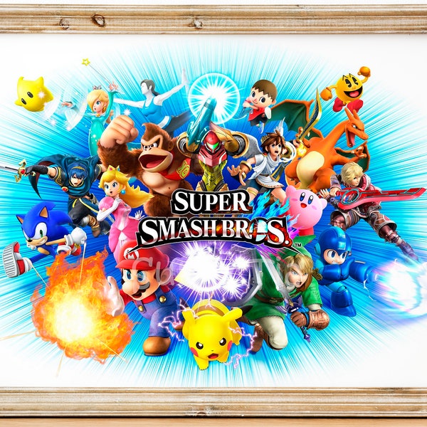 Poster Super Smash - Etsy