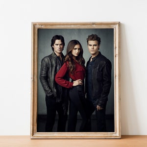 The Vampire Diaries Poster Printable, Elena, Stefan & Damon Salvatore ...