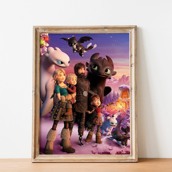 How to Train Your Dragon Cards - Etsy