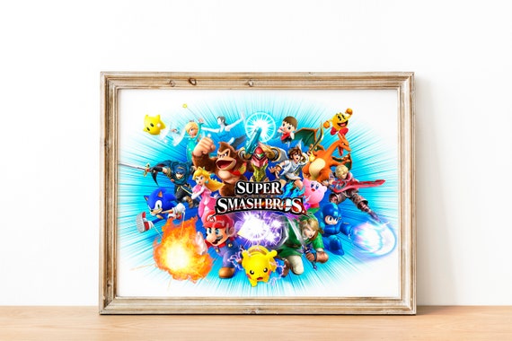 Super Smash Bros Poster Printable Banner Download Print - Etsy