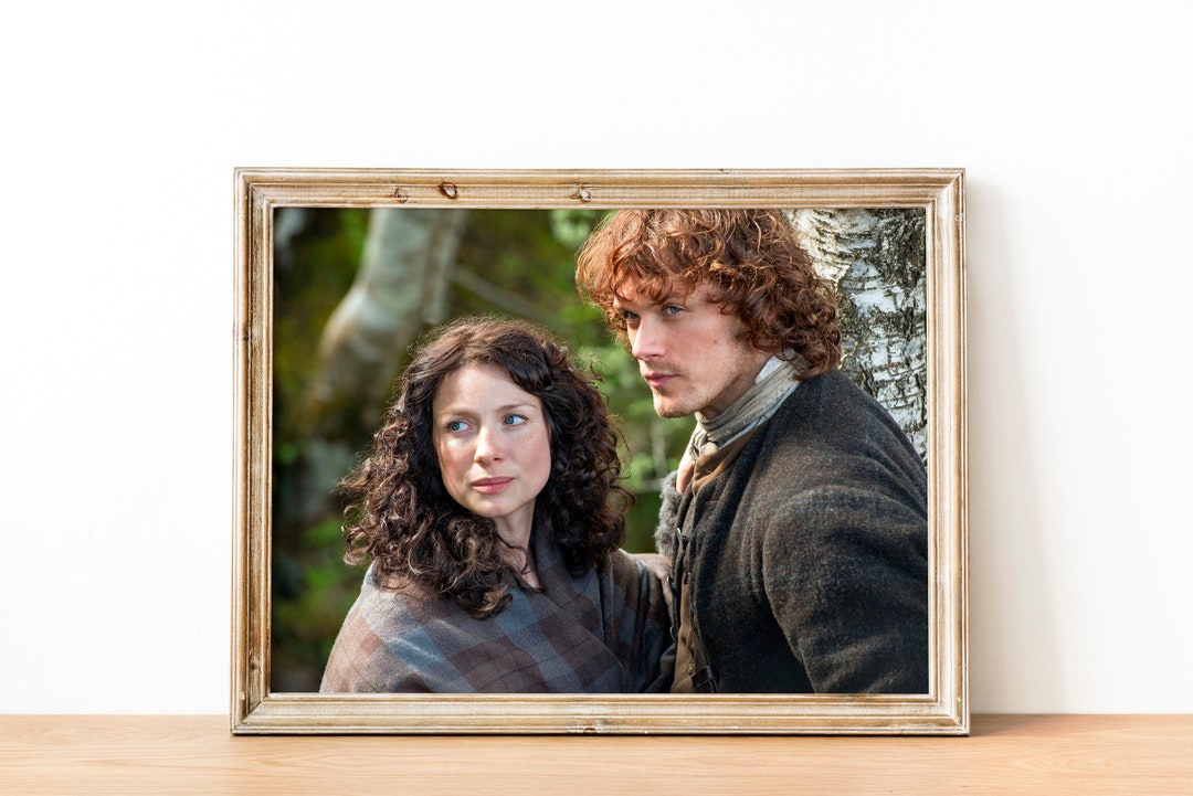 Outlander TV Series Printable Poster: Jamie & Claire Fraser Art ...