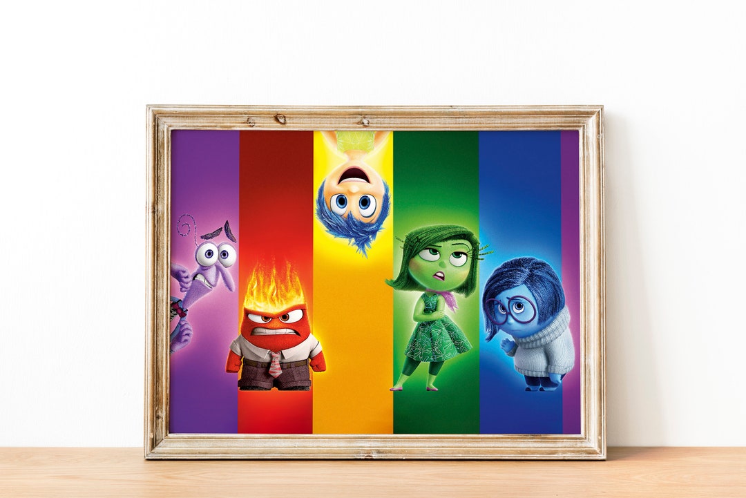 Inside Out Poster, Printable Poster Download, Animation Film, Print Art ...