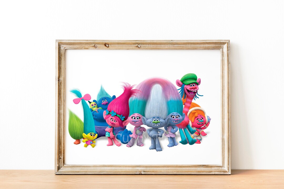 Trolls Printable Poster Download, Preschool Wall Decor, Kids Room Wall ...