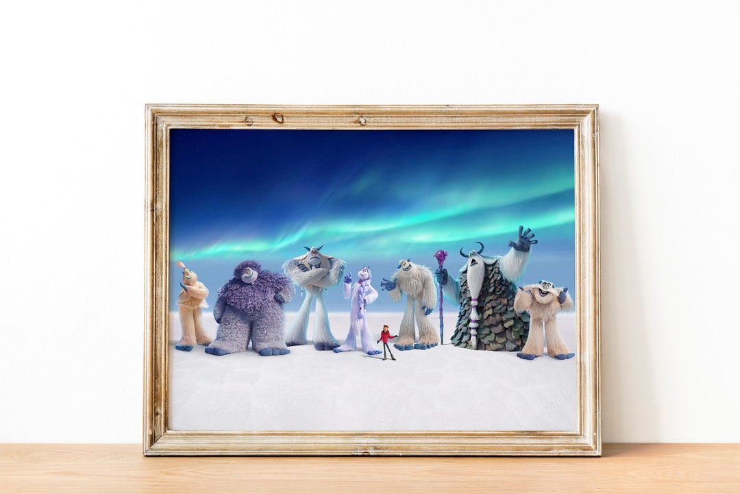 Smallfoot Printable Poster, Yetis Characters Picture, Kids Room Wall ...