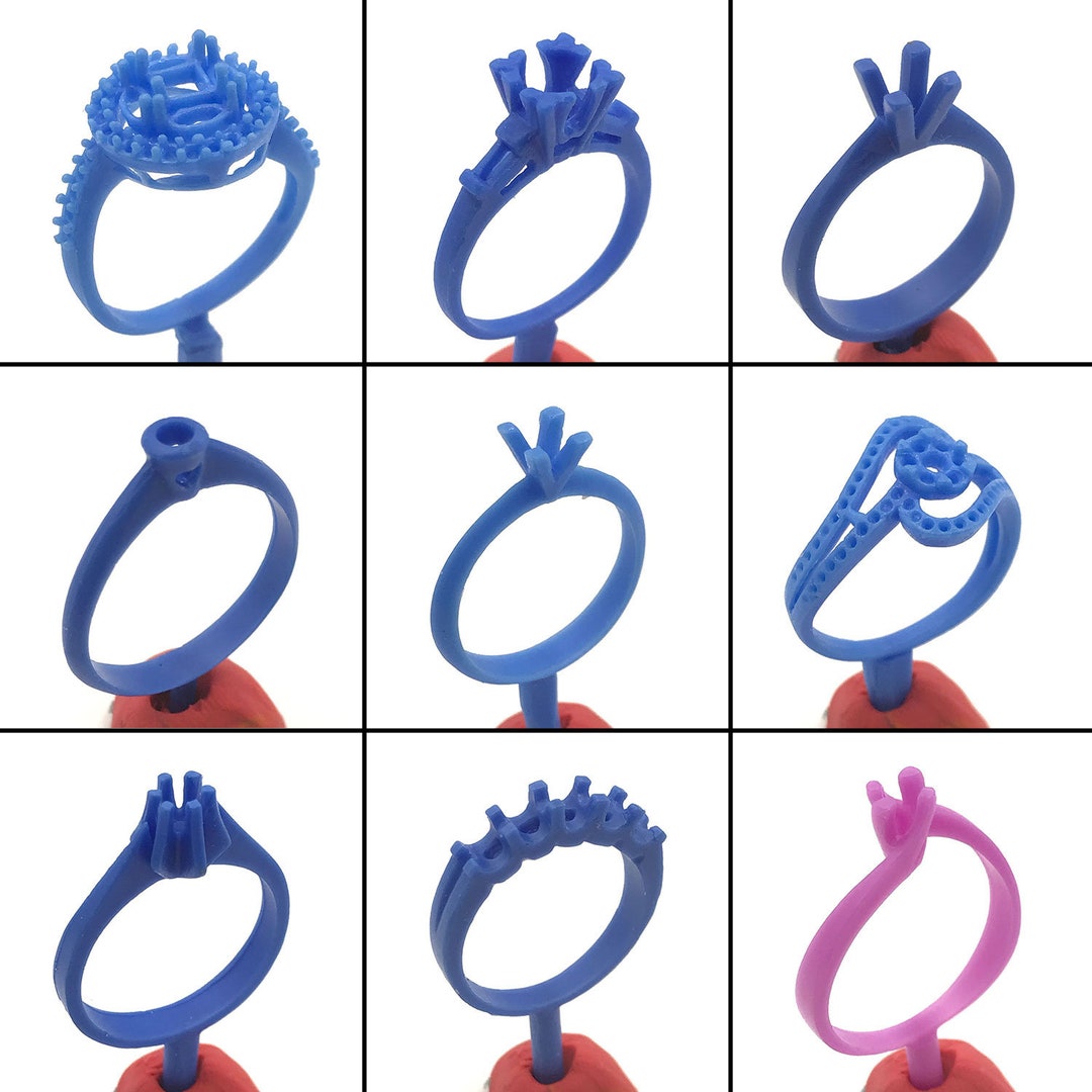 Lost Wax Casting Jewelry Molds 9 Rings Set Pattern for Lost Wax Jewelry ...