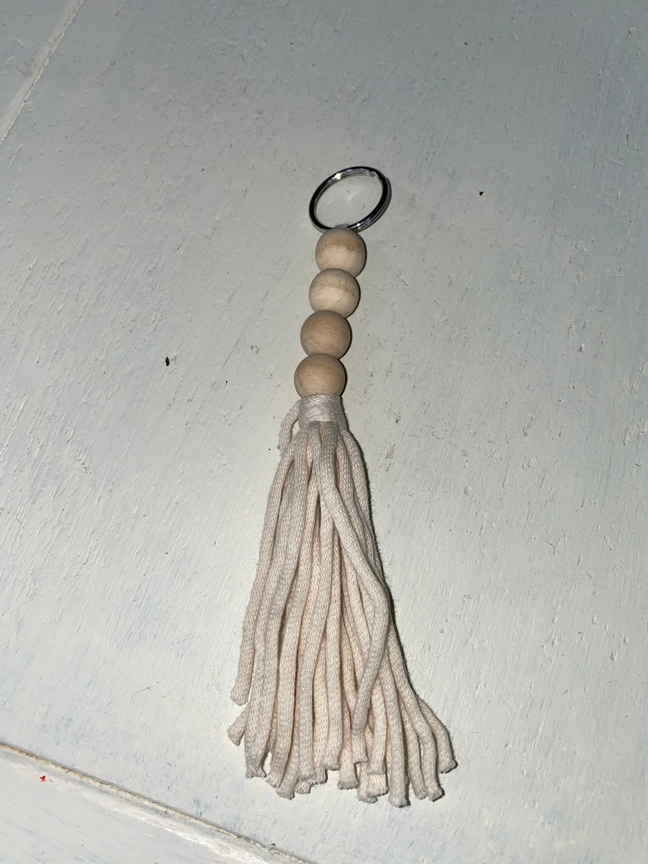 Wooden ball keychain | Etsy