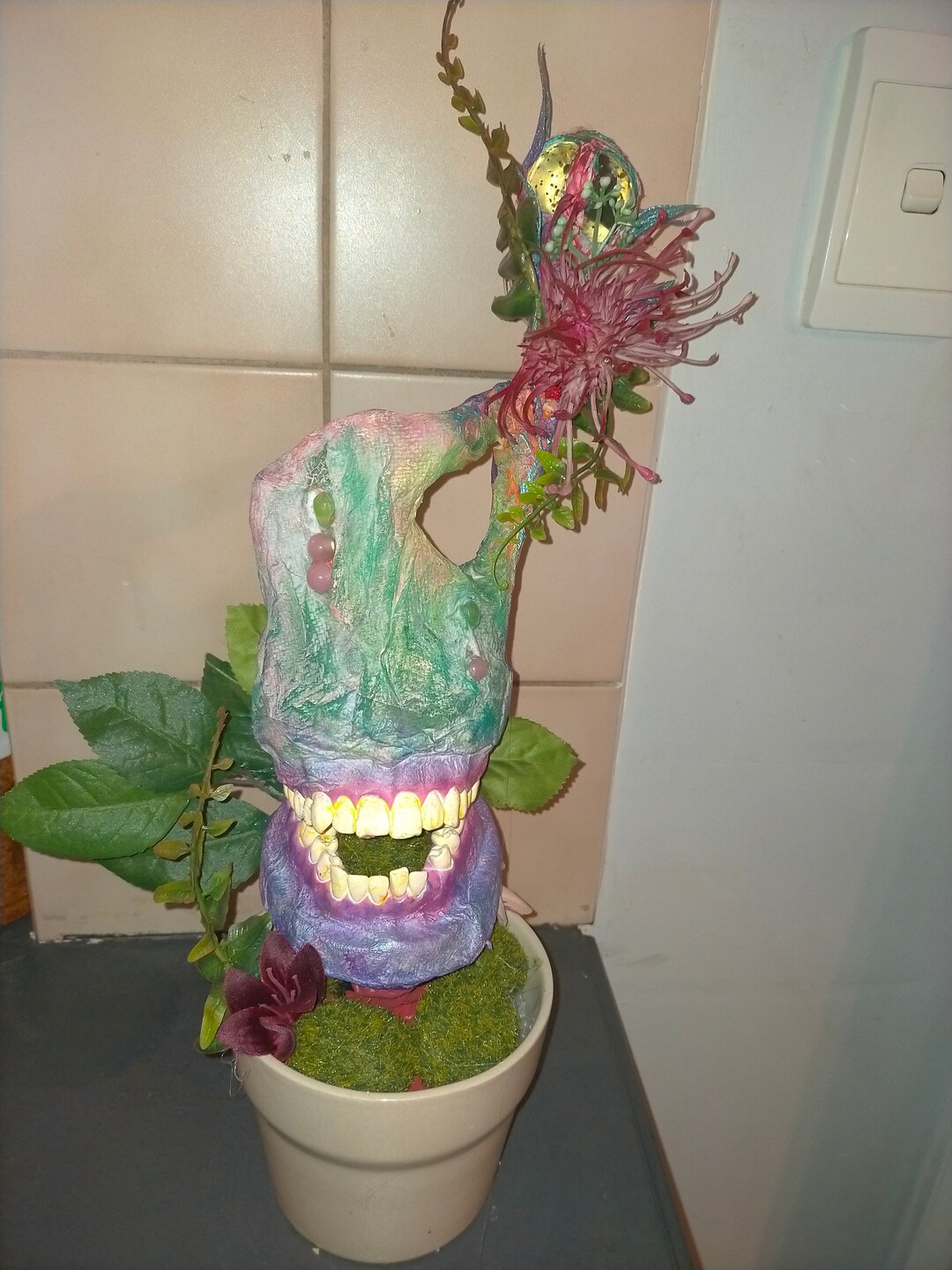 OOAK Venus Flytrap Alien Plant Pot Plant Art Doll Vampire Carnivorous ...