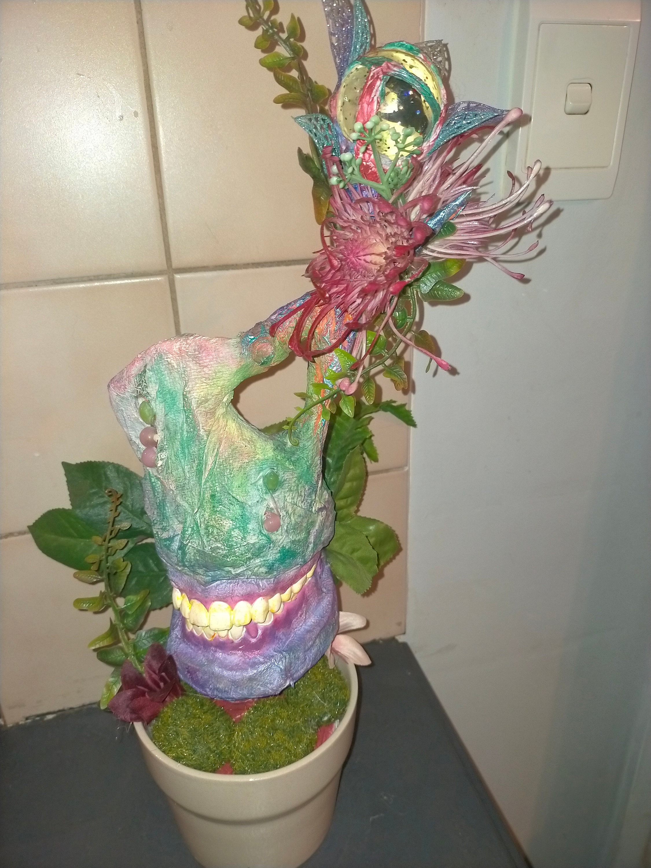 OOAK Venus Flytrap Alien Plant Pot Plant Art Doll Vampire Carnivorous ...