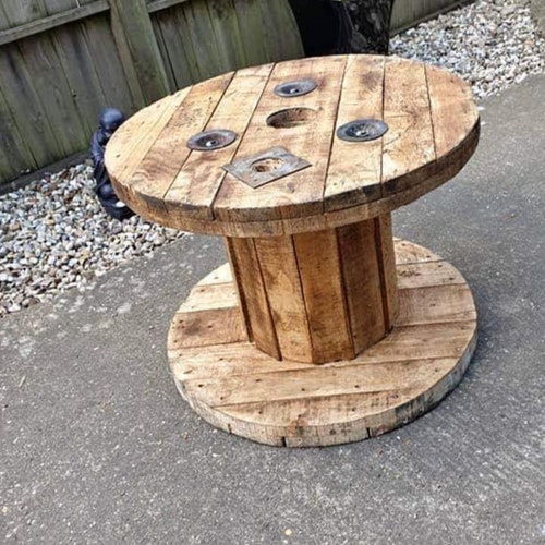 PLANS: Wooden Cable Reel Table Patio Set Wire Spool Drum - Etsy