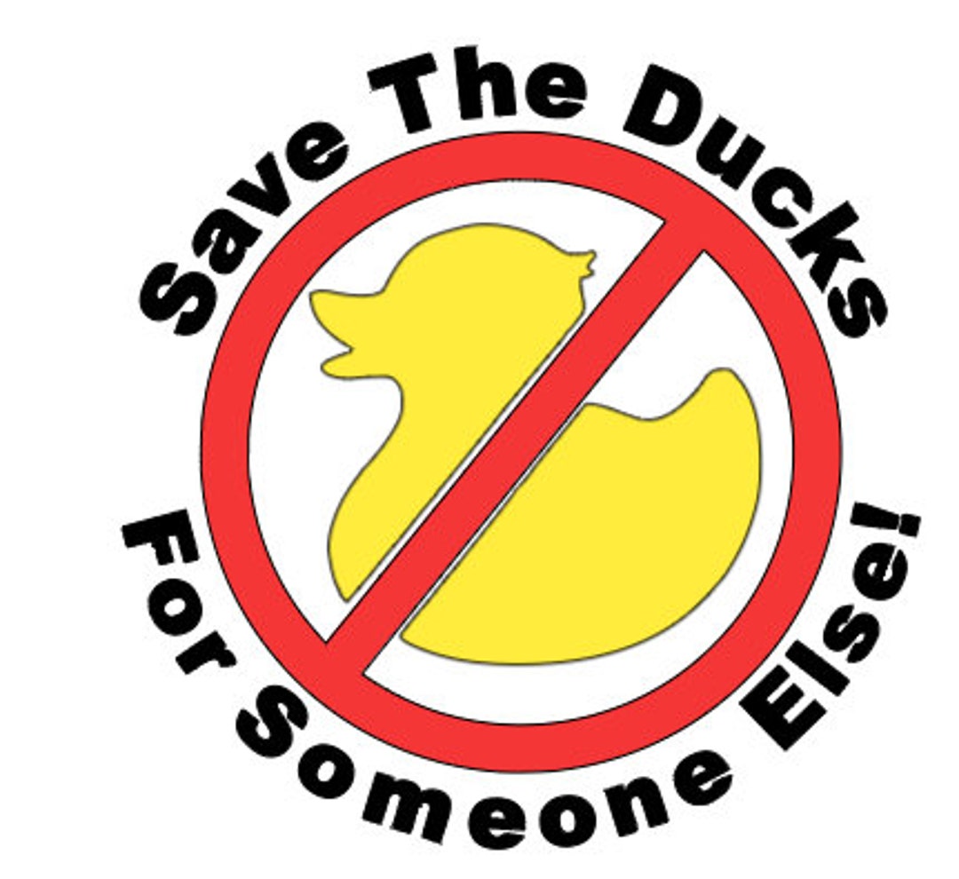 Anti Duck Jeep Decal, Save the Ducks for Someone Else. No Ducks - Etsy