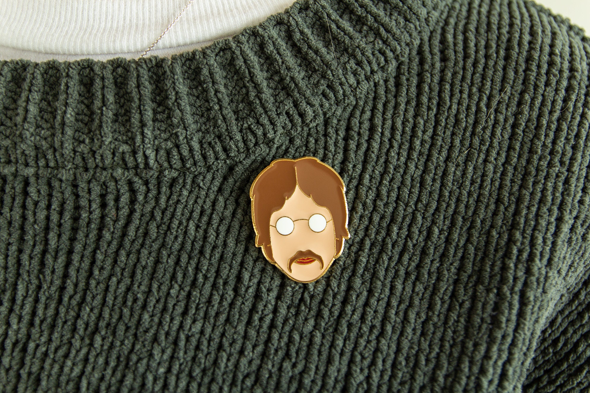 Beatle Lennon Enamel Pin - Etsy
