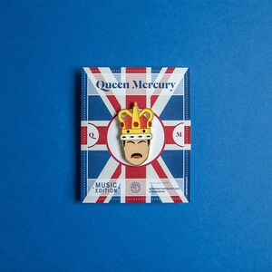 Queen Mercury Enamel Pin - Etsy