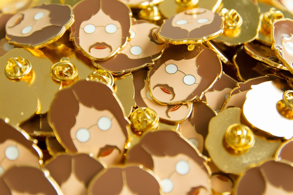 Beatle Lennon Enamel Pin - Etsy