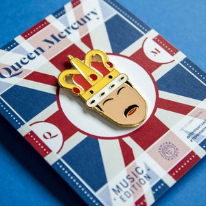 Queen Mercury Enamel Pin - Etsy