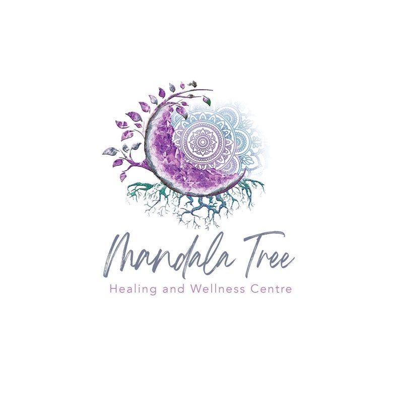Mandala Logo Tree of Life Mandala Tree Holistic Logo - Etsy