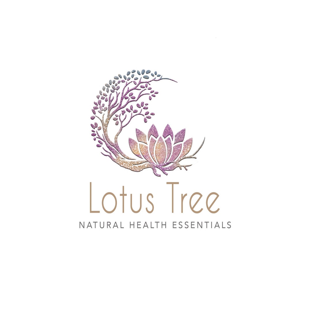 Lotus Tree, Nature Logo, Tree of Life Logo, Life Coach Logo, Health - Etsy