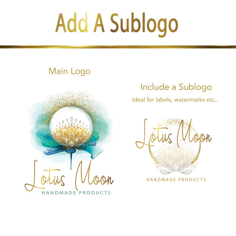 Lotus Moon Logo Health Spiritual Logo Lunar Healing Logo - Etsy