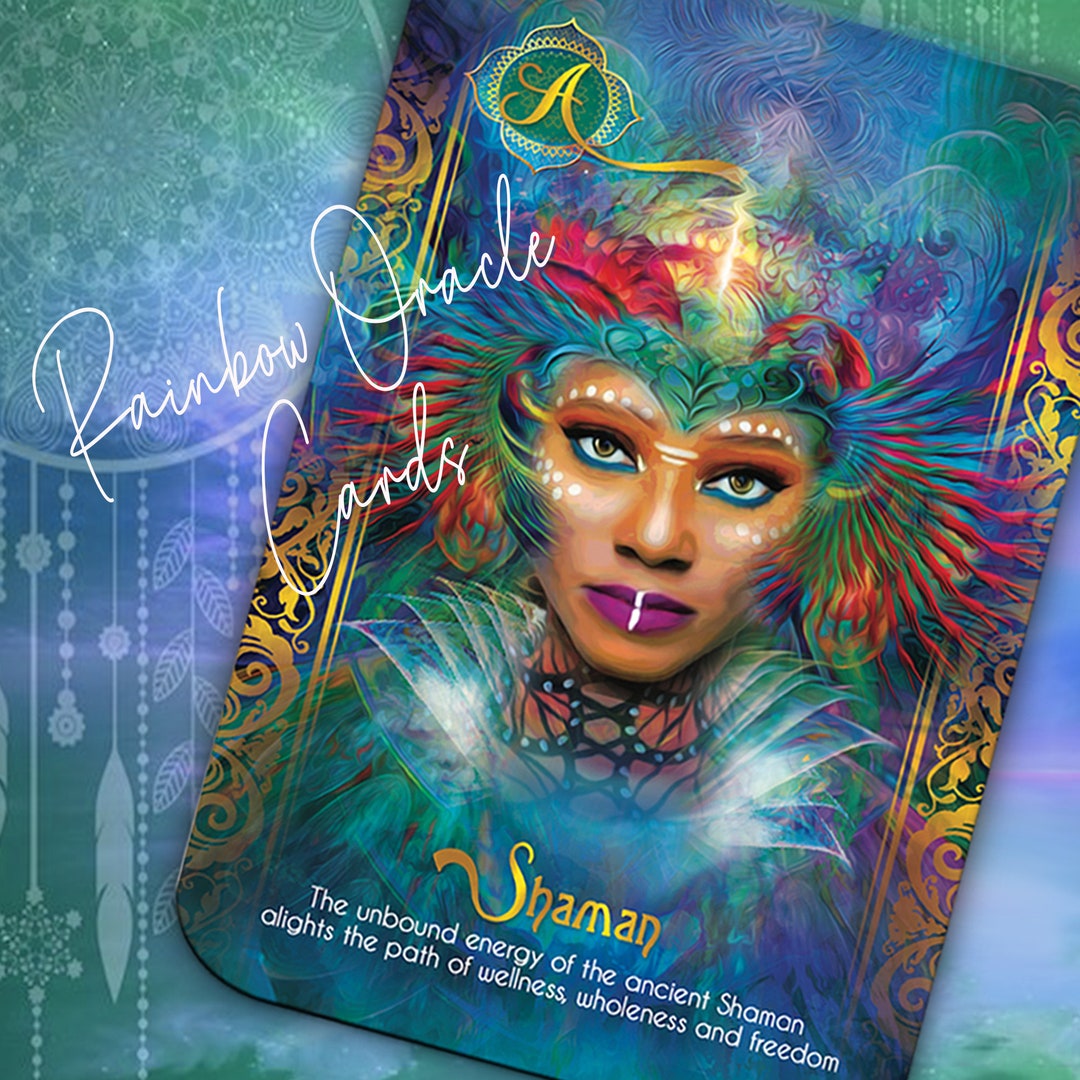 Vibrant Artwork, Rainbow Oracle Cards, Guidebook, Light-worker Deck ...