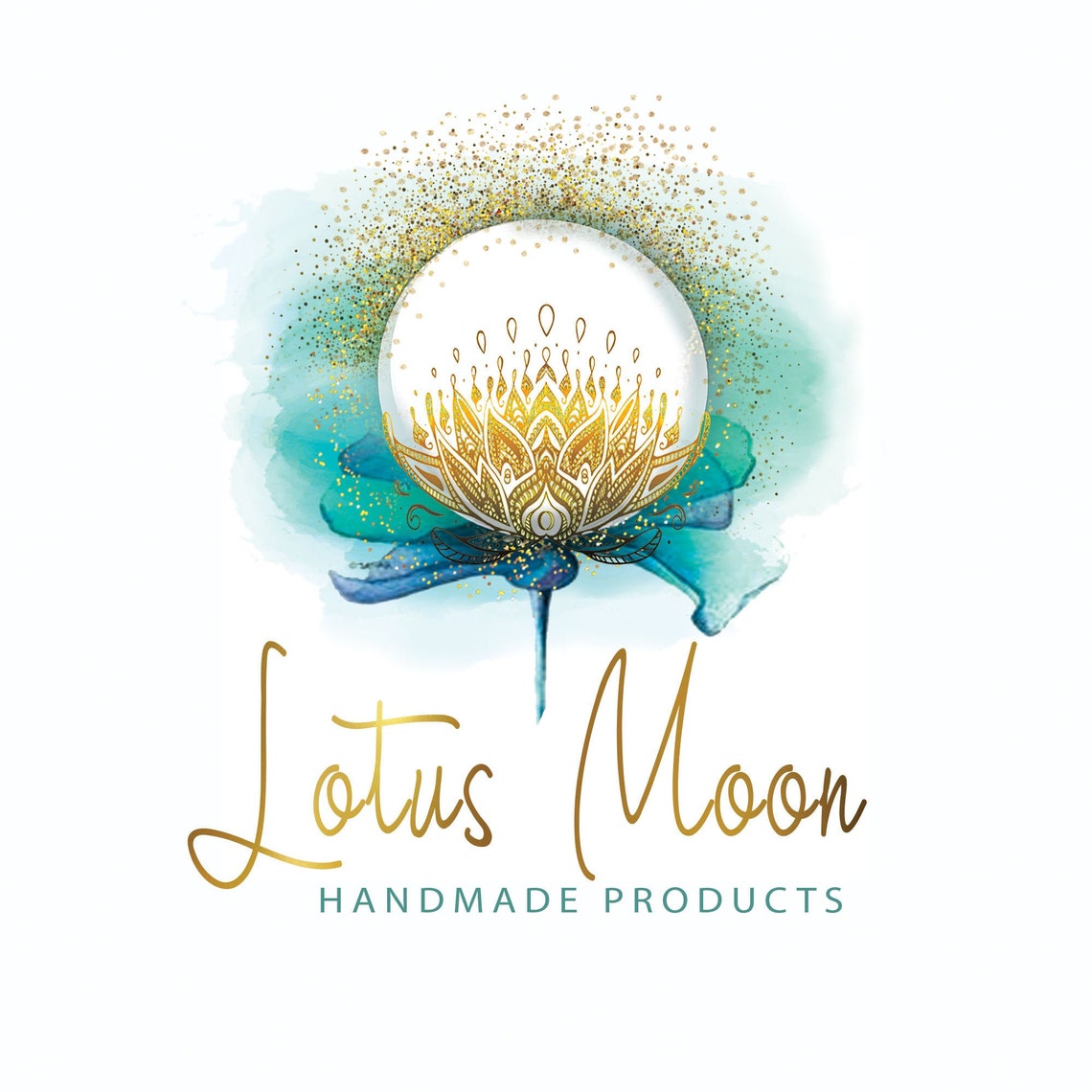 Lotus Moon Logo Health Spiritual Logo Lunar Healing Logo - Etsy
