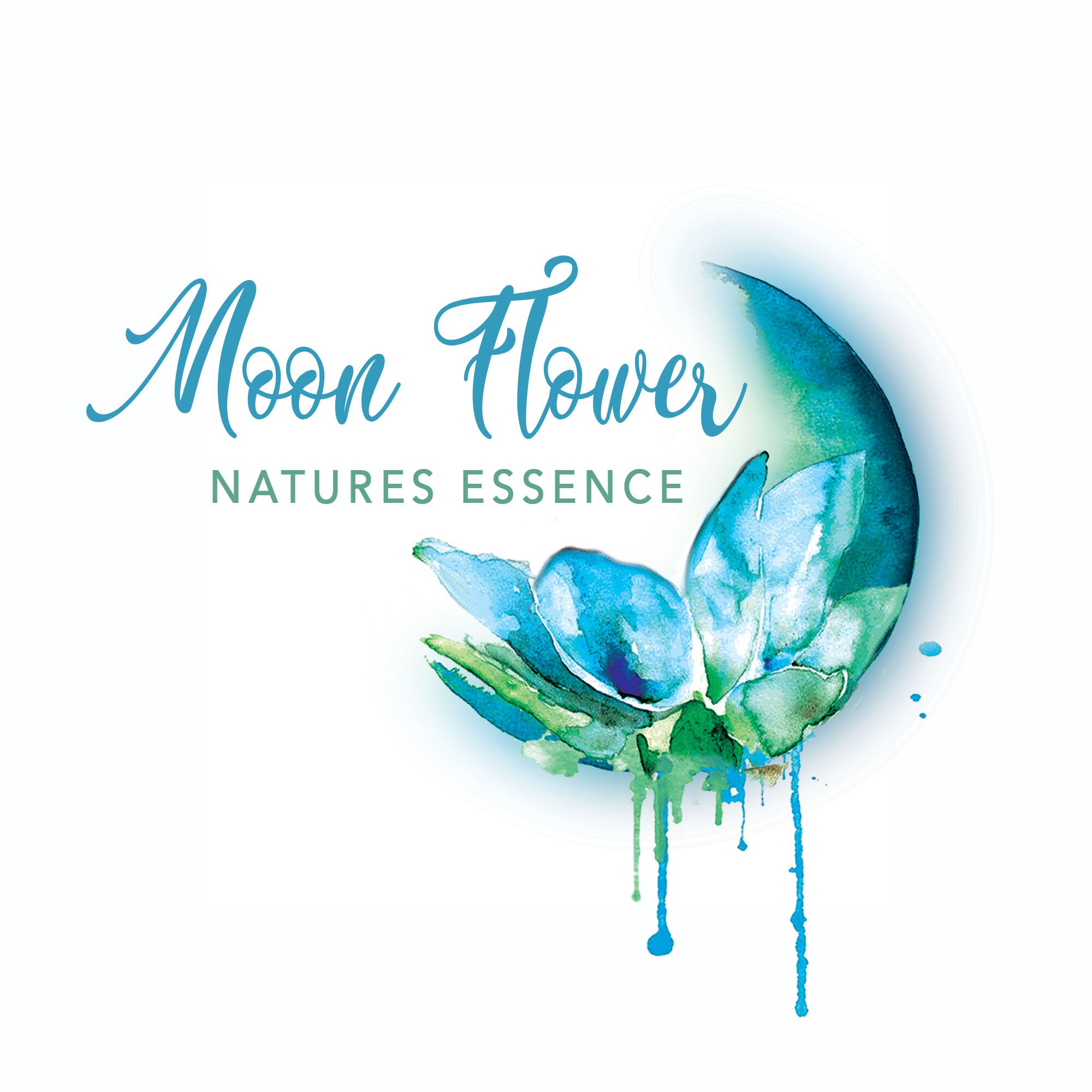 Logotipo de la flor de la luna, logotipo de la luna, logotipo floral ...