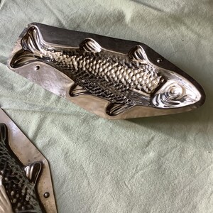 Antique 1950s Large Chocolate Fish Pike Mould / Mold Metal Cast, Made ...
