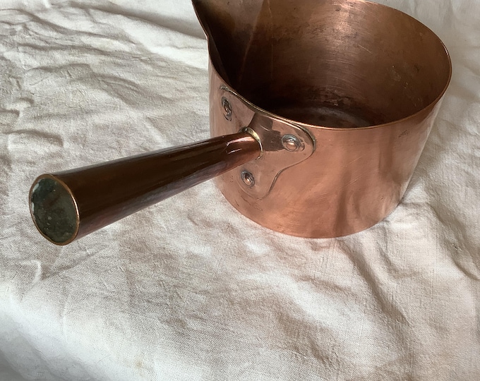 Antique Copper Sugar Pan / Pot Made in France 1900 700 Grams Unlined - Etsy