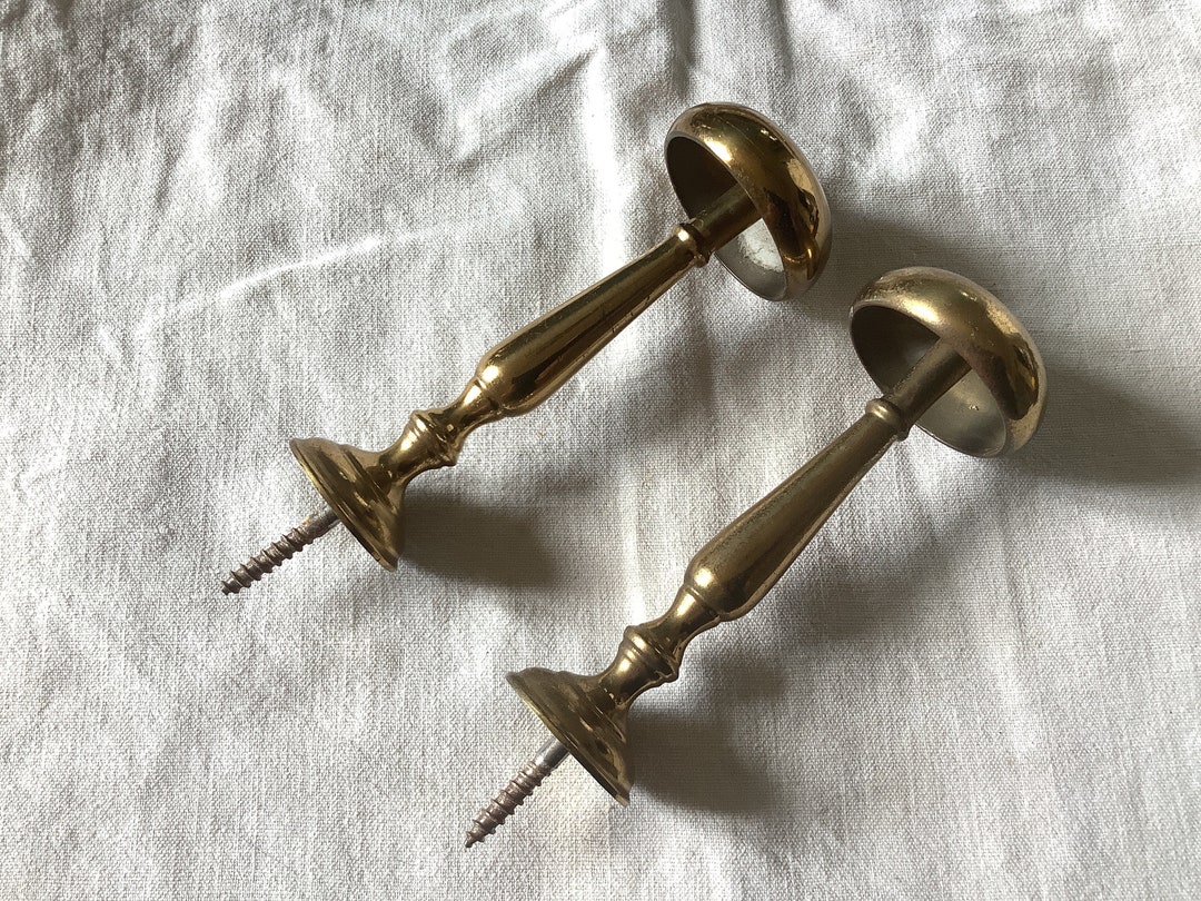 1960s French Brass Art Curtain Tiebacks One Pair Made in France - Etsy