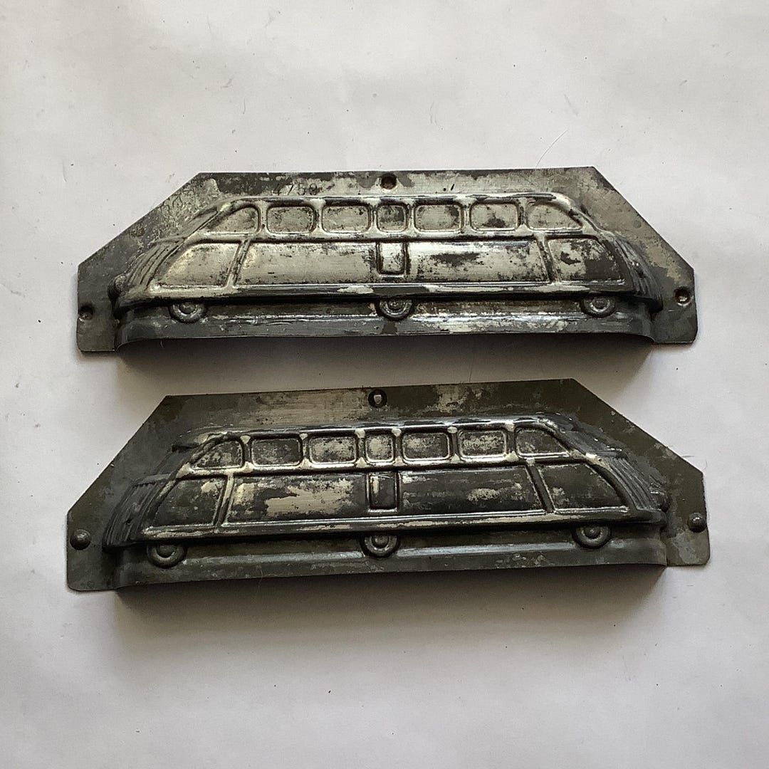 1920s Antique Train / Trolley Bus Chocolate Candy Mold, L’etang, France ...