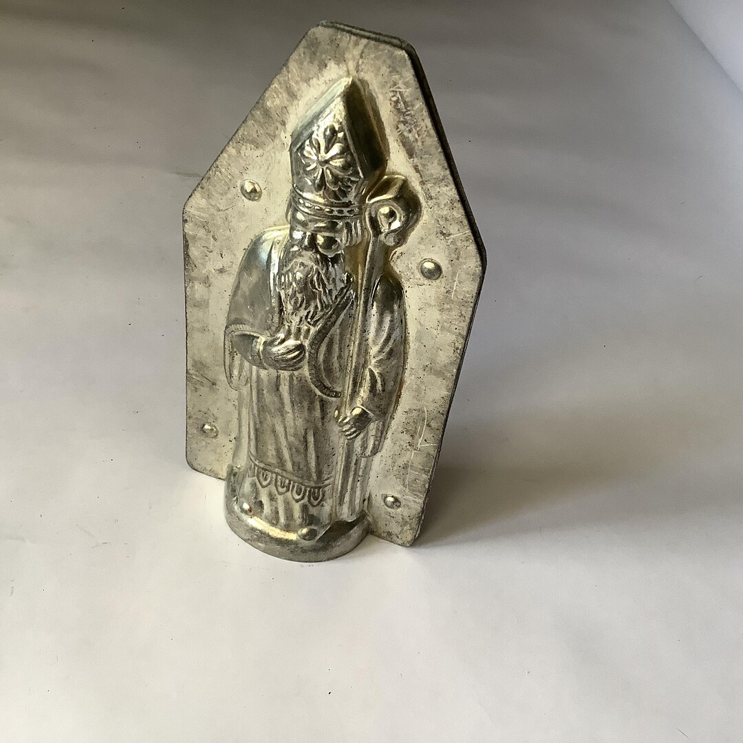 Antique 1920s Chocolate Candy Father Christmas / Priest Mold / Mould ...