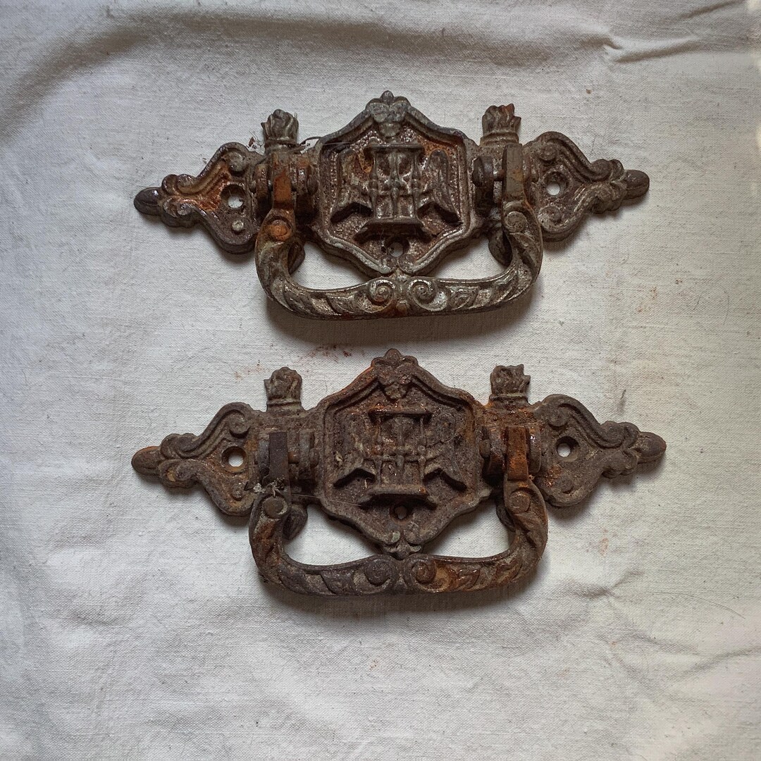 Vintage Shop Stock Coffin Handles or Casket Handels 1940s Two Pieces ...