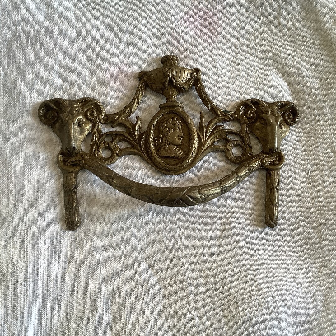 Antique Decorative One Brass Furniture Handles Ormolu Brass 1900s, Made ...